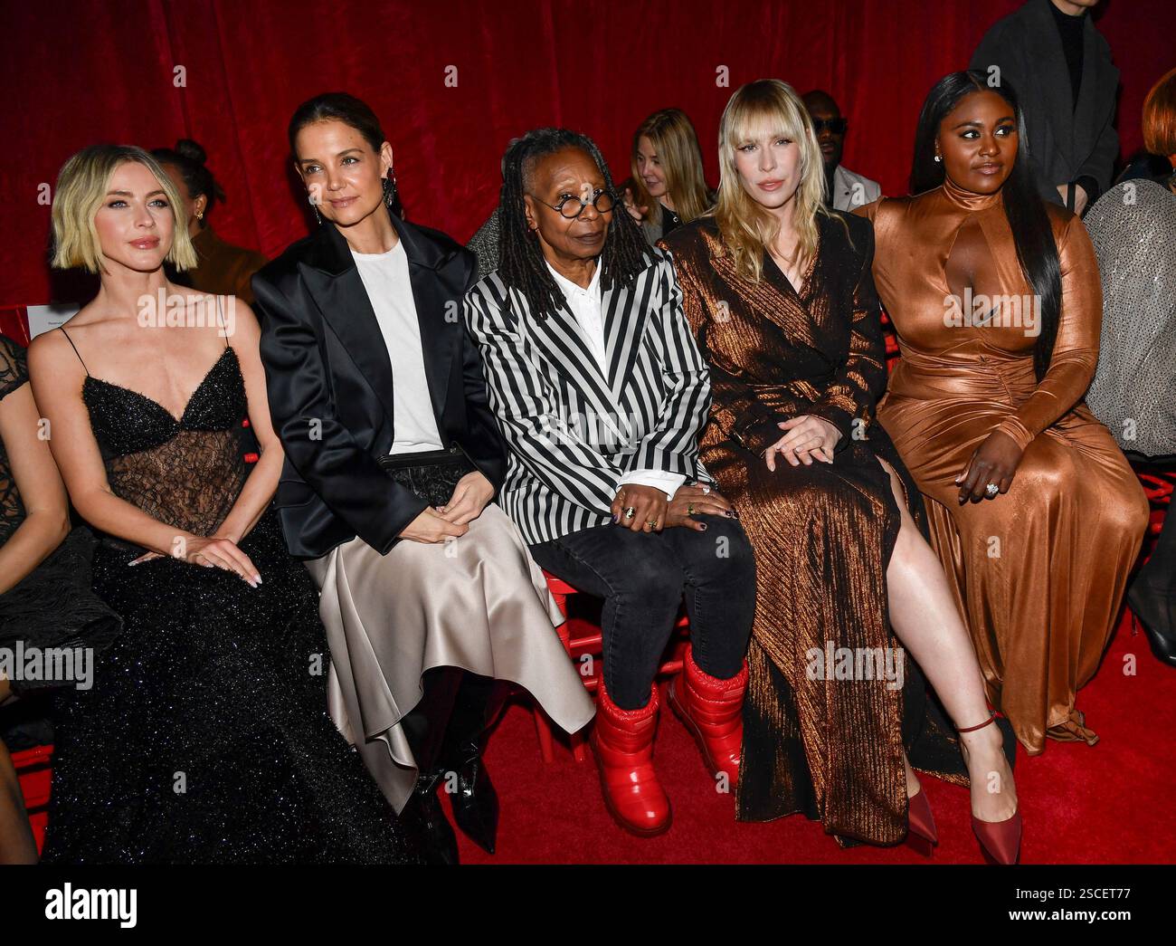 Julianne Hough, from left, Katie Holmes, Whoopi Goldberg, Natasha ...