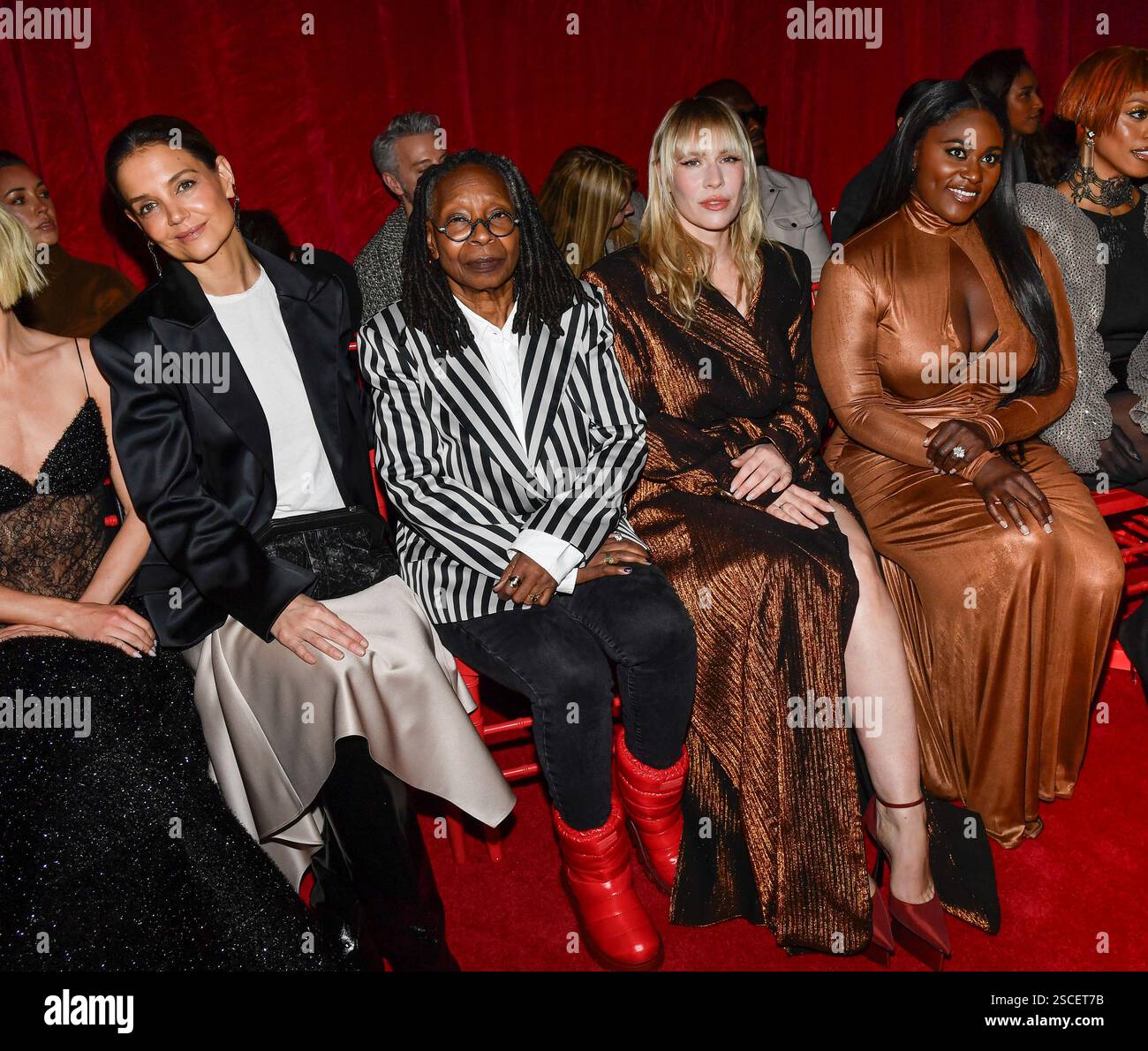 Katie Holmes, left, Whoopi Goldberg, Natasha Bedingfield and Danielle ...