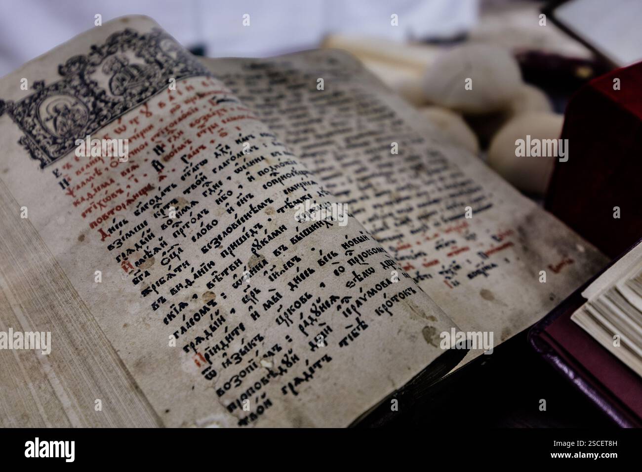 Slavonic bible hi-res stock photography and images - Alamy