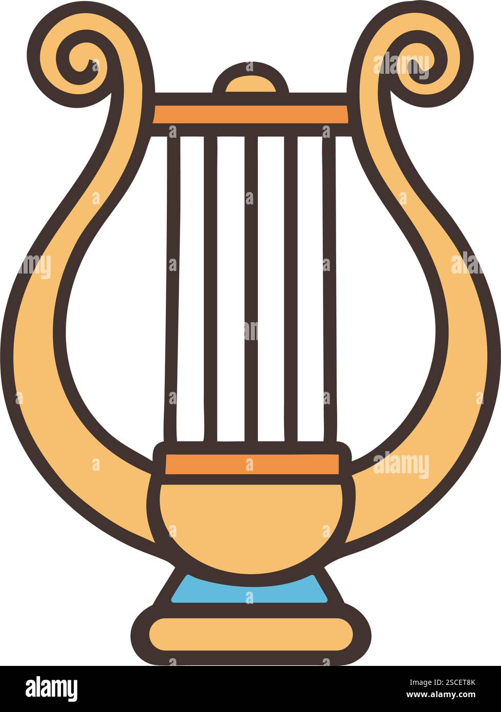 ancient greek lyre musical instrument Stock Vector Image & Art - Alamy