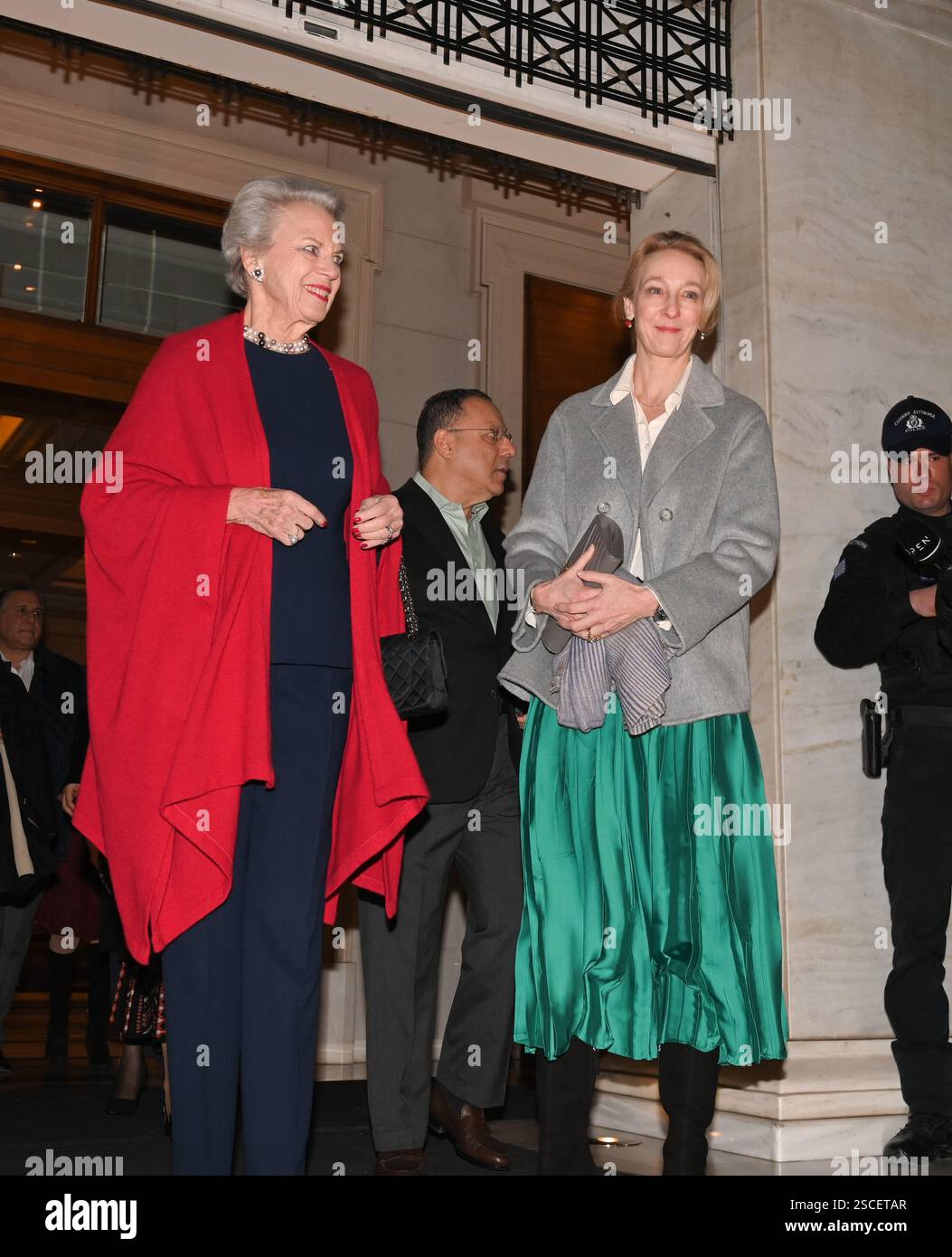 Athens, Greece. 6 February 2025. Princess Benedikte of Denmark and ...