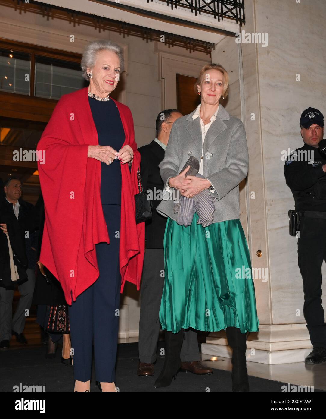 Athens, Greece. 6 February 2025. Princess Benedikte of Denmark and ...