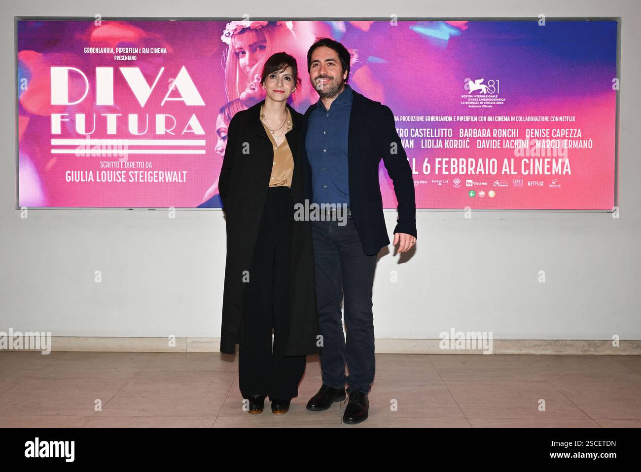 Giulia Louise Steigerwalt and Matteo Rovere during the photocall for ...