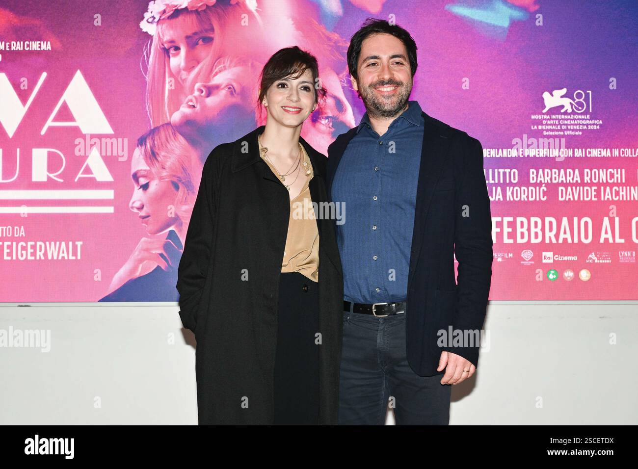 Giulia Louise Steigerwalt and Matteo Rovere during the photocall for ...