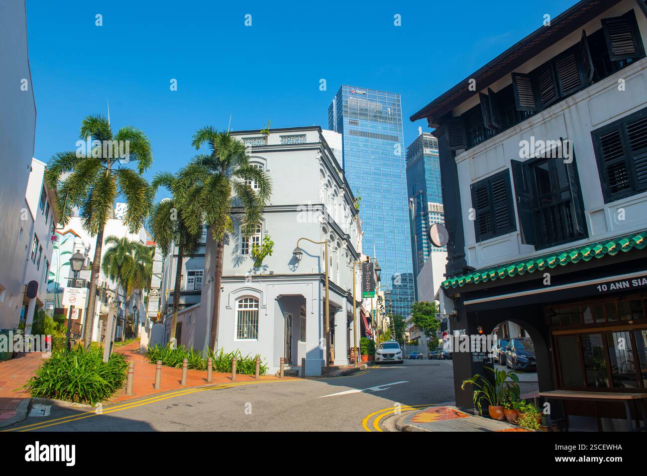 Chinatown historic commercial building on Ann Siang Hill at South ...
