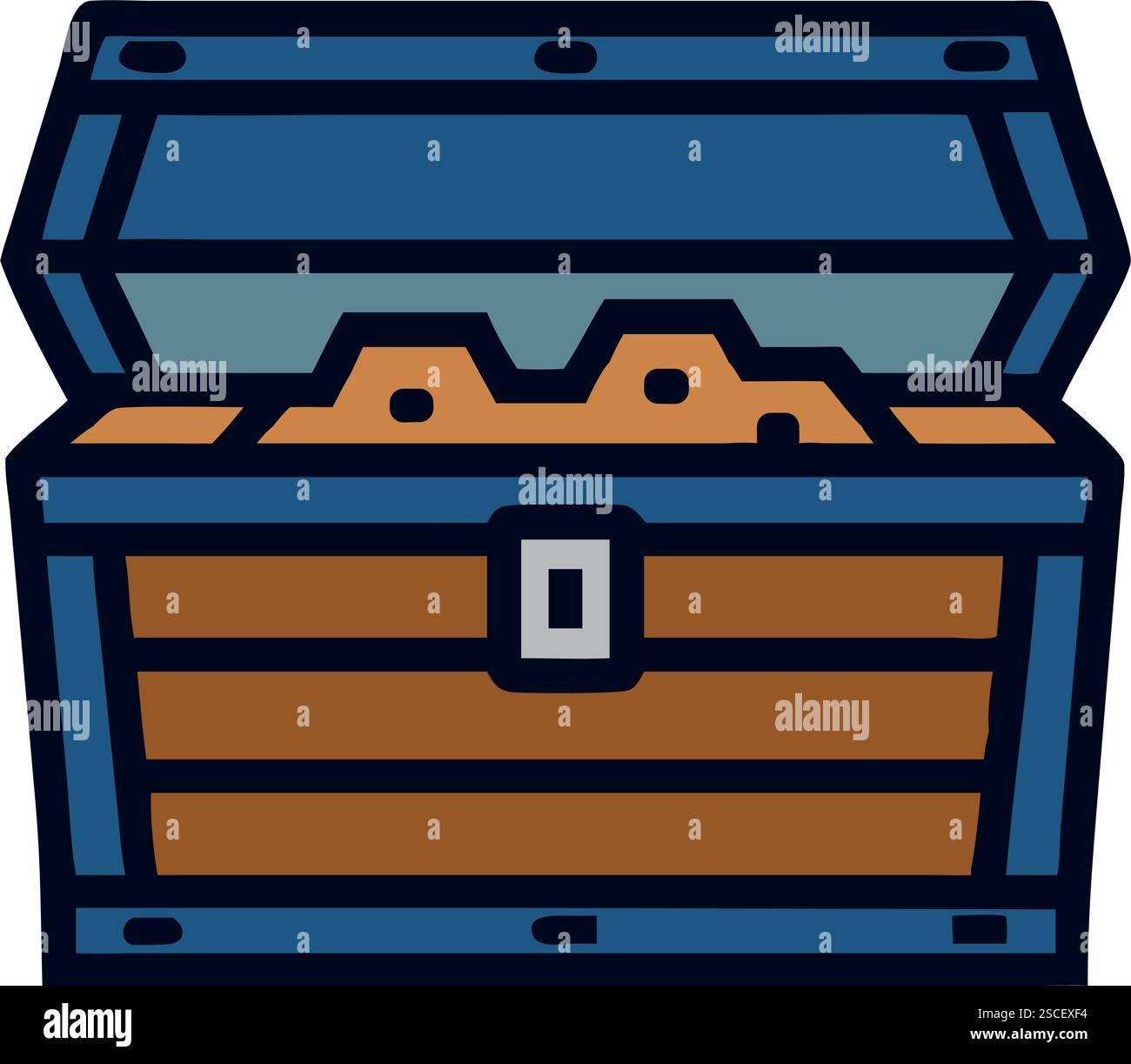 Hidden gold chest Stock Vector Images - Alamy