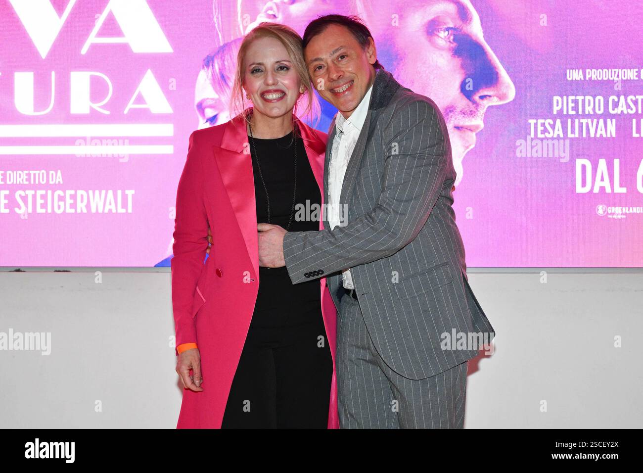 Rome, Italy. 06th Feb, 2025. Debora Attanasio and Francesco Malcom attend the photocall for the ...
