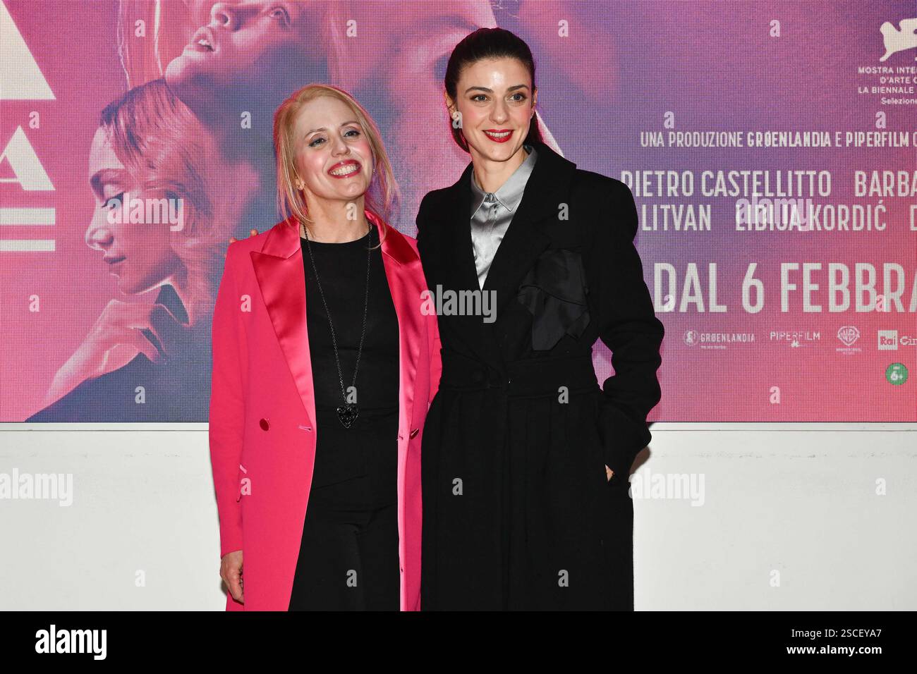 Rome, Italy. 06th Feb, 2025. Debora Attanasio and Barbara Ronchi attend ...