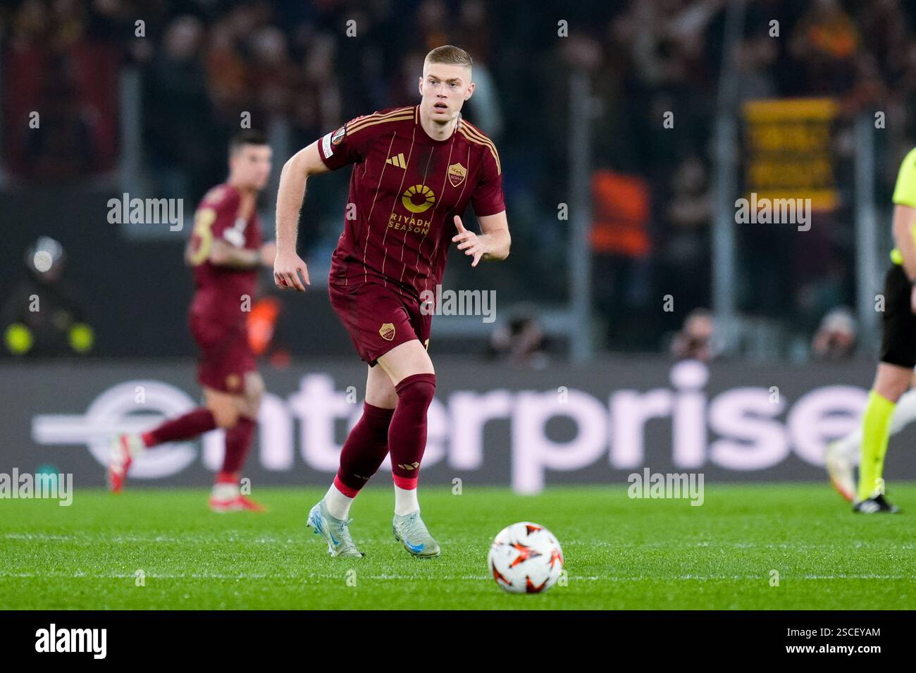 Rome, Italy. 30th Jan, 2025. Artem Dovbyk of AS Roma during the UEFA ...