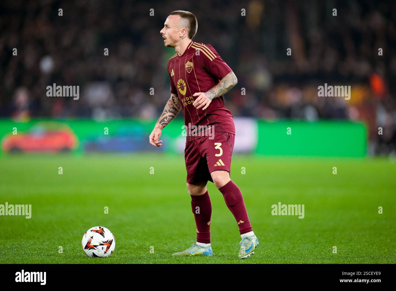 Rome, Italy. 30th Jan, 2025. Angelino of AS Roma during the UEFA Europa ...