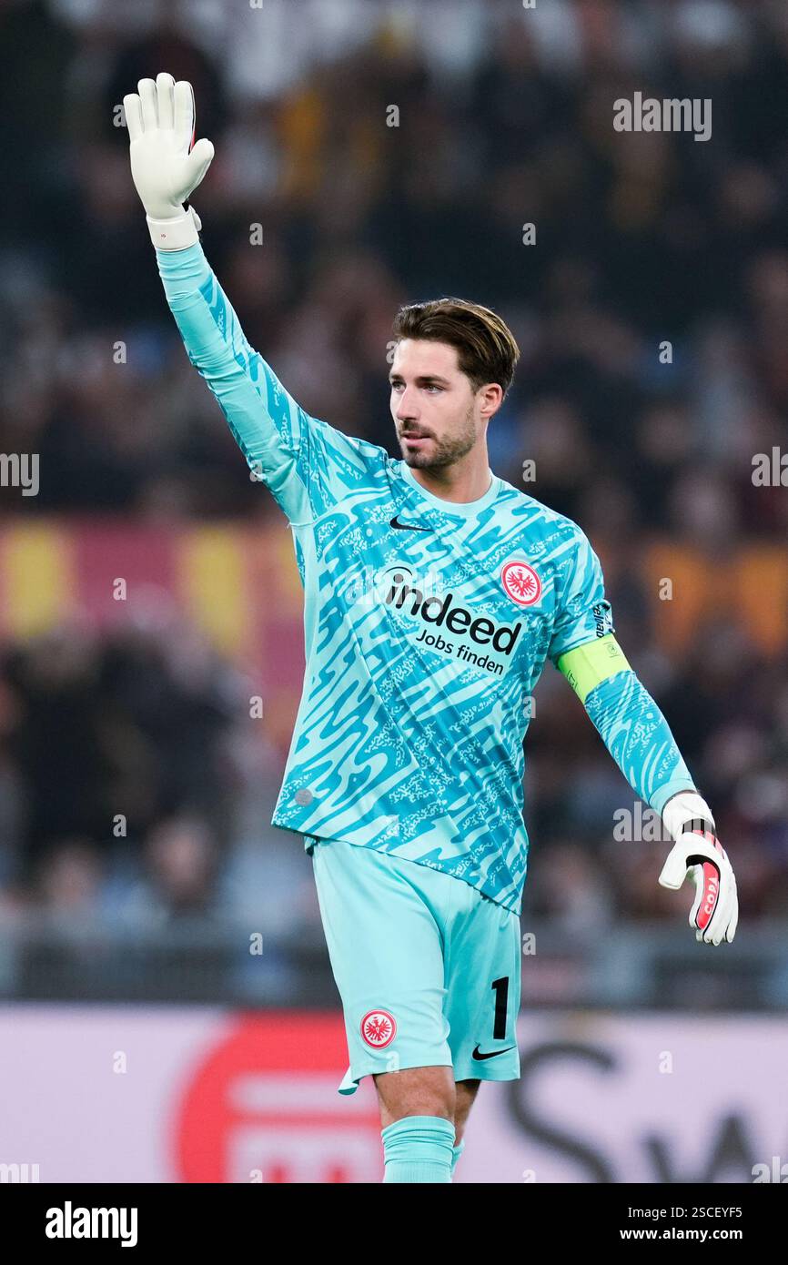 Rome, Italy. 30th Jan, 2025. Kevin Trapp of Eintracht Frankfurt ...