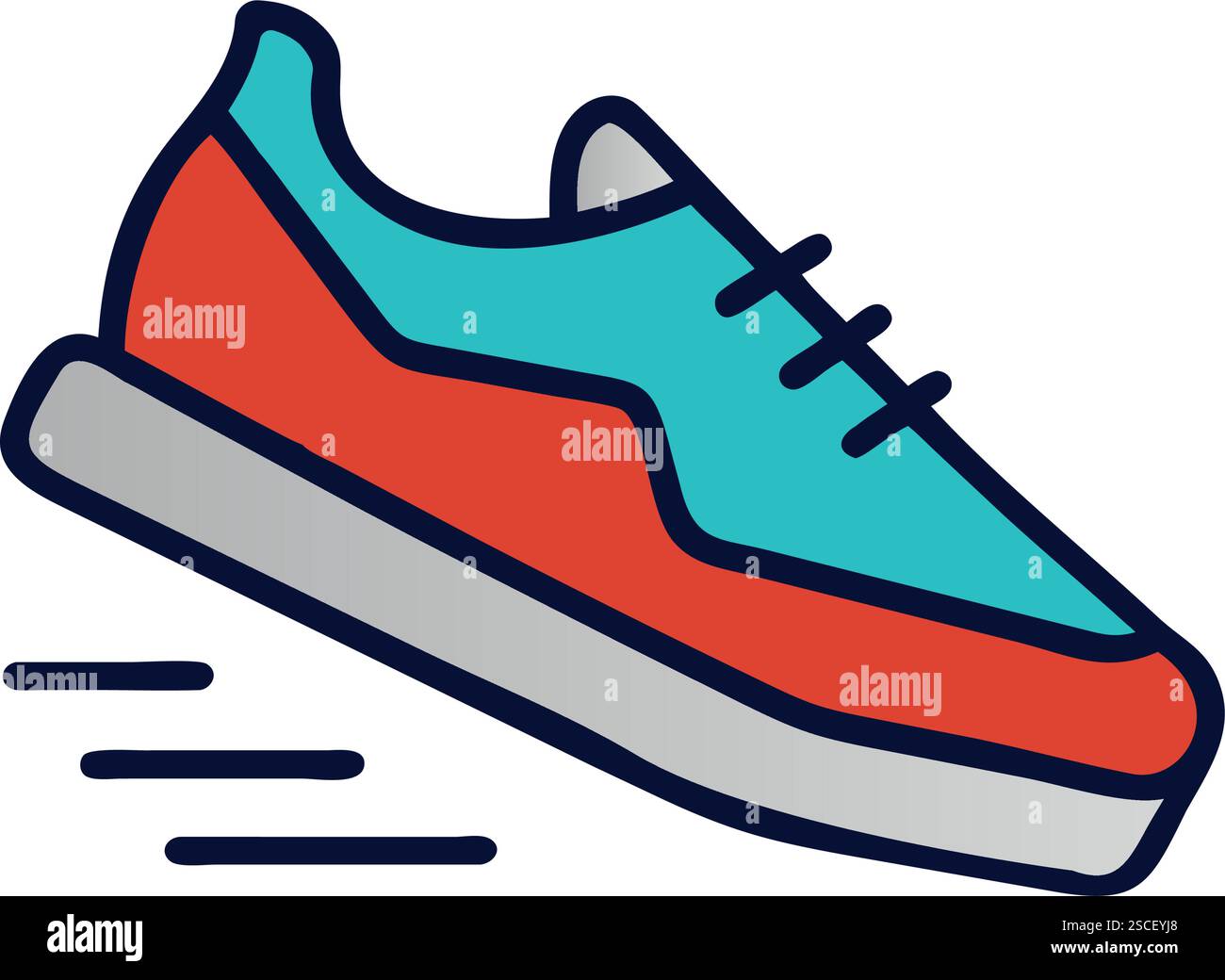 Running Shoe Athletic Footwear Stock Vector Image & Art - Alamy