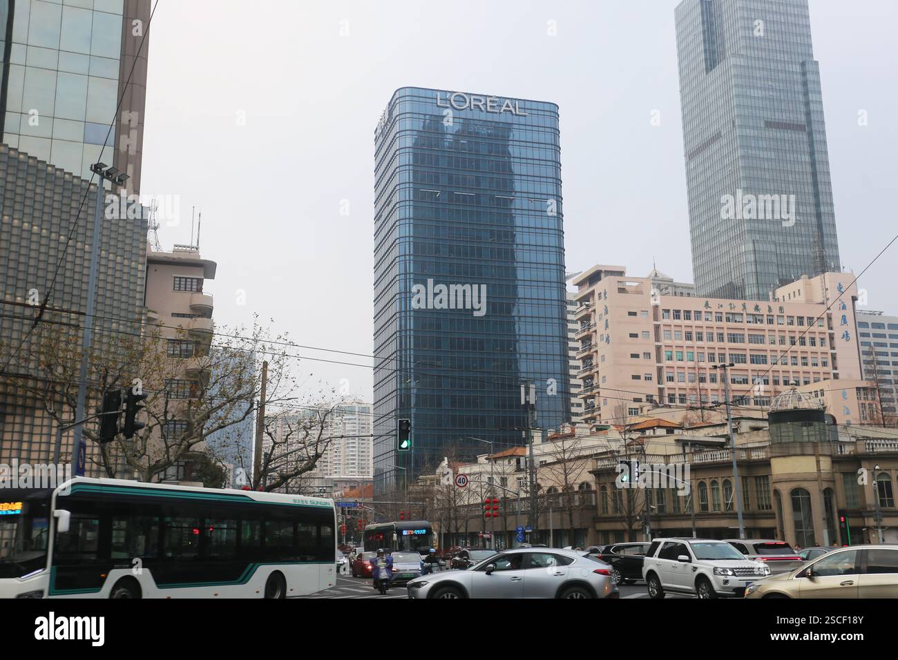 SHANGHAI, CHINA - FEBRUARY 4, 2025 - View of the L 'Oreal office ...