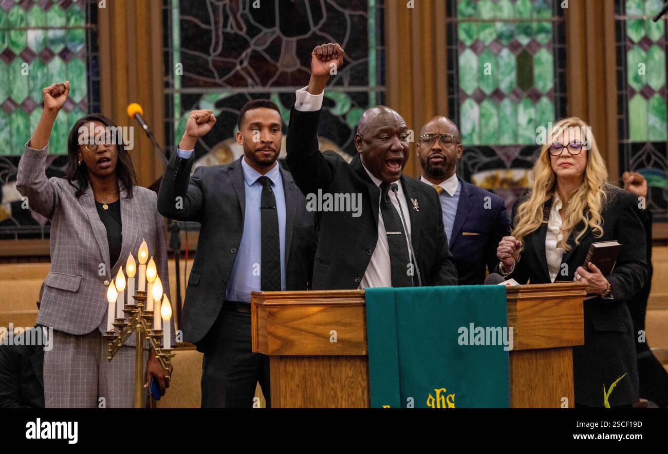 February 6, 2025, Pasadena, California, USA: Attorney Benjamin Crump ...