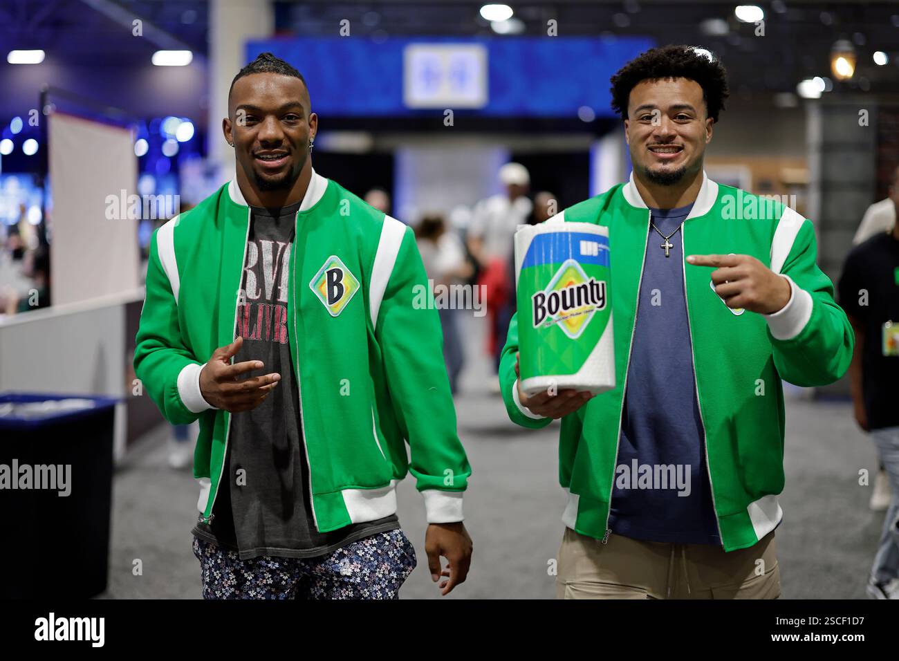 IMAGES DISTRIBUTED FOR BOUNTY - Bijan Robinson and Tyler Allgeier at ...