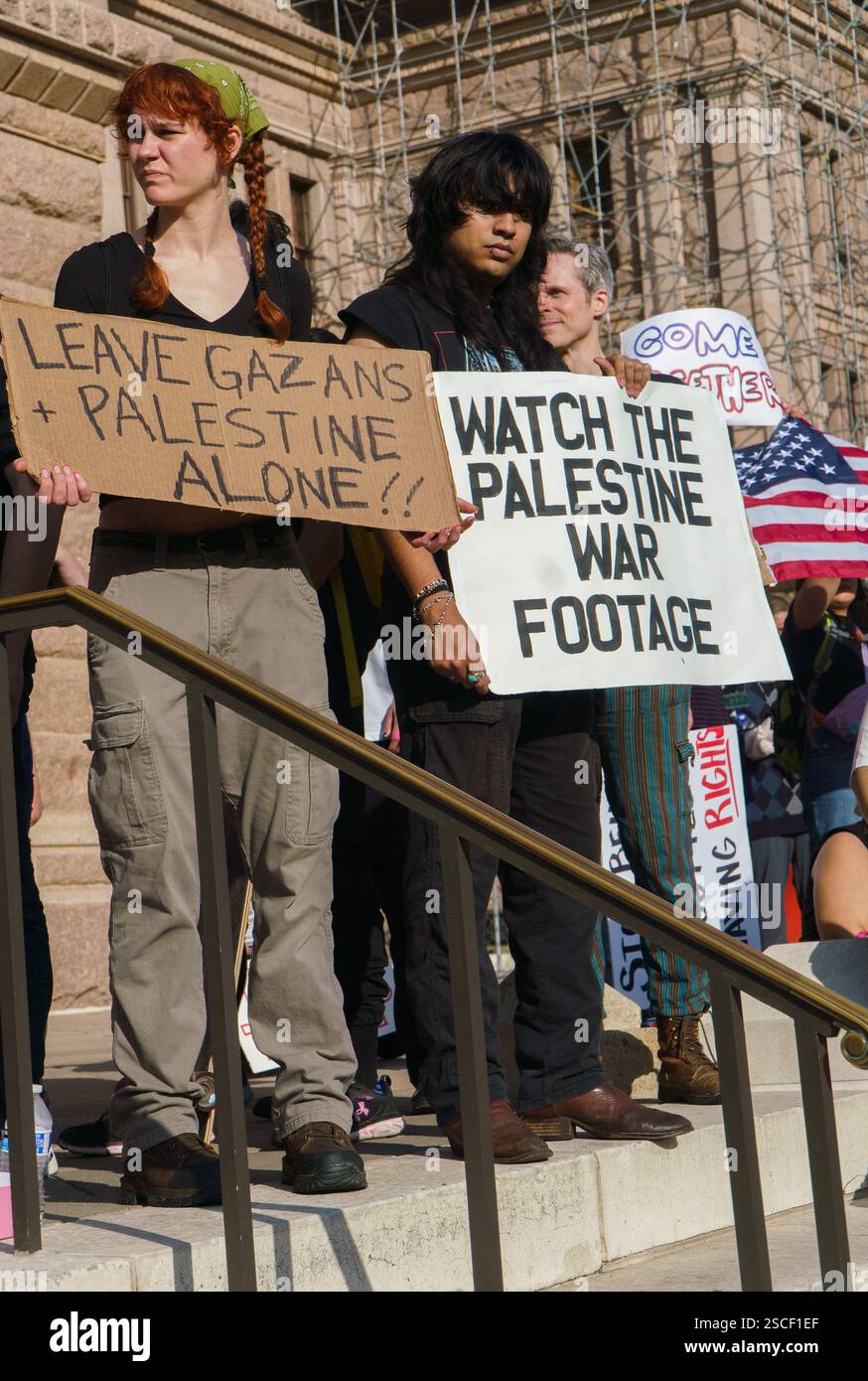 February 5, 2025: February 4, 2025. Austin, Texas. Protestors gathered ...