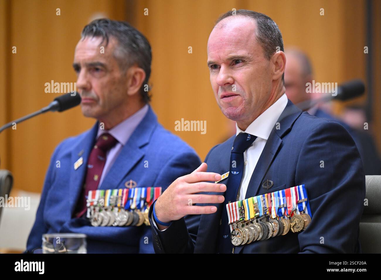 Canberra, Australia. 07th Feb, 2025. Jonathan Beesley speaks during an ...