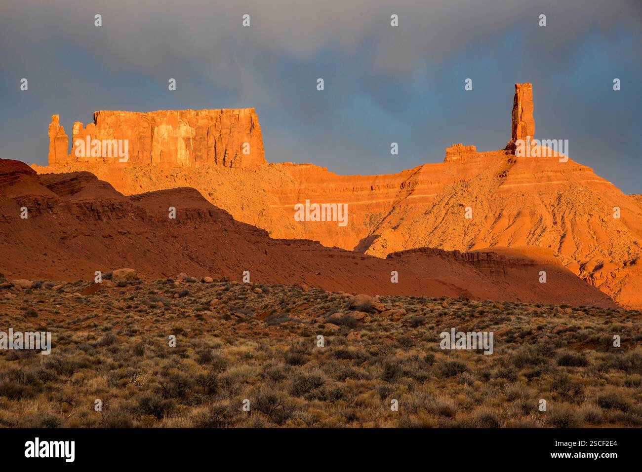 Majestic red rock formations resembling castles and other imaginary ...