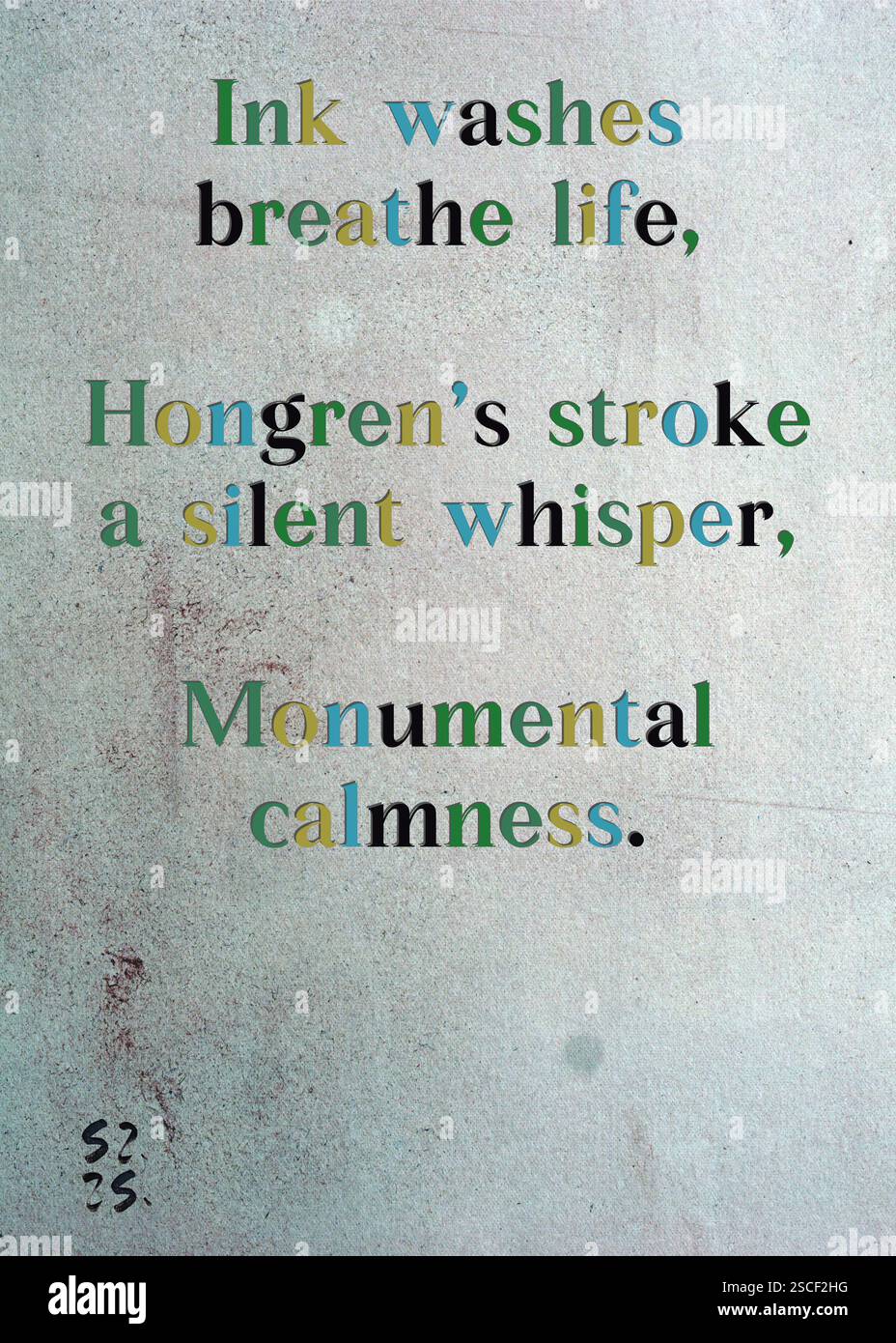 Ink washes breathe life, Hongren's stroke a silent whisper, Monumental ...