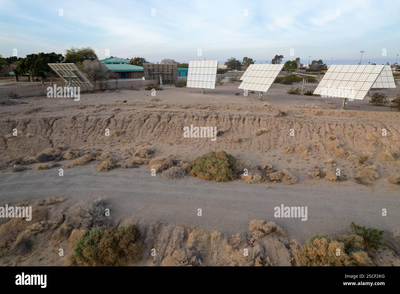 Obsolete Solar Farm Stock Photo - Alamy