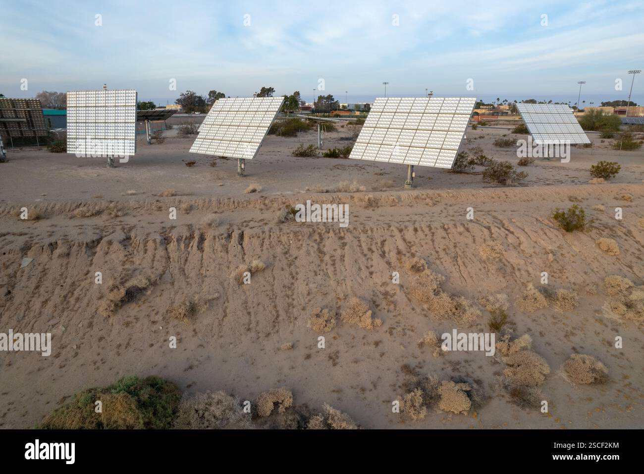 Obsolete Solar Farm Stock Photo - Alamy
