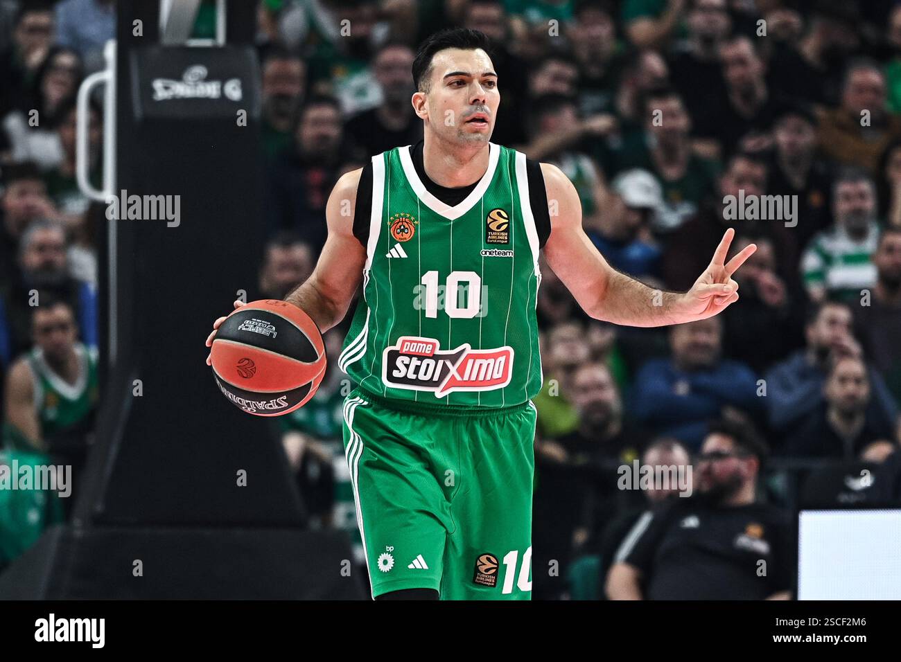 Athens, Greece. 06th Feb, 2025. 10 Kostas Sloukas of Panathinaikos ...