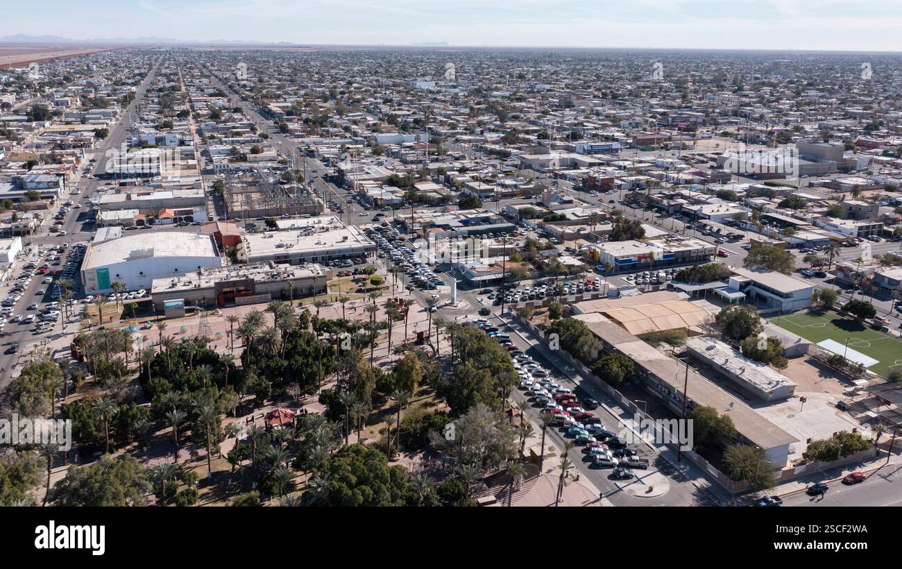 San Luis Río Colorado, Sonora, Mexico - January 3, 2022: Afternoon ...