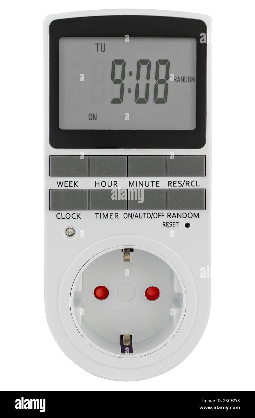 Digital weekly timer for automatic control of electrical appliances ...