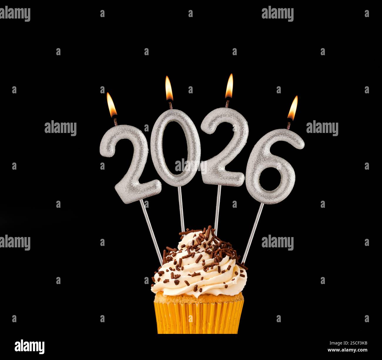 Achievements for the new year 2026 - Candles in the form of numbers ...
