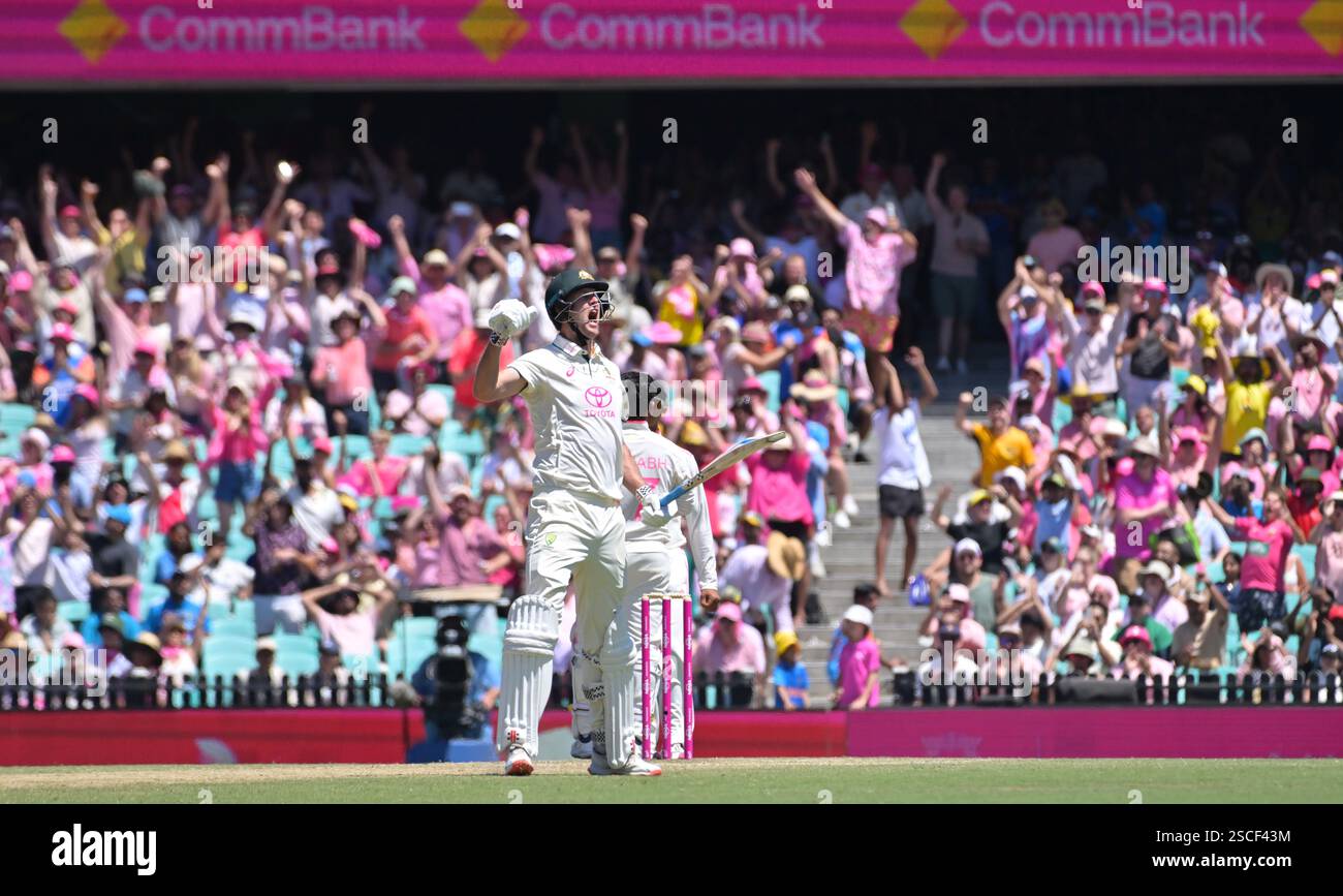 Australia won the final Pink Test in Sydney to reclaim the Border ...