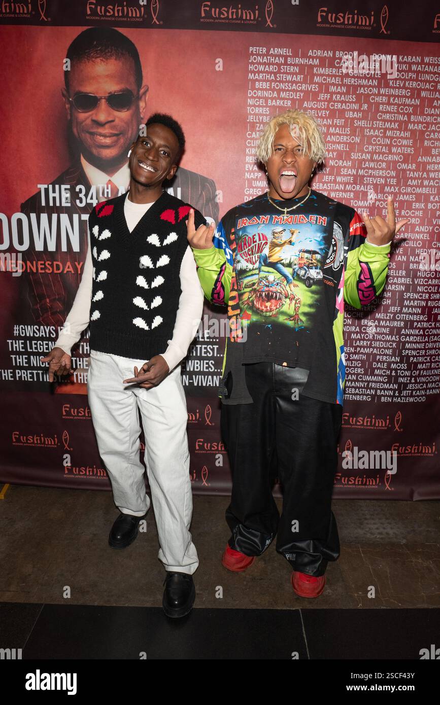 Soul King X and Ziggy Zeigler attends George Wayne's 2025 Downtown 100 party at Fushimi in New ...