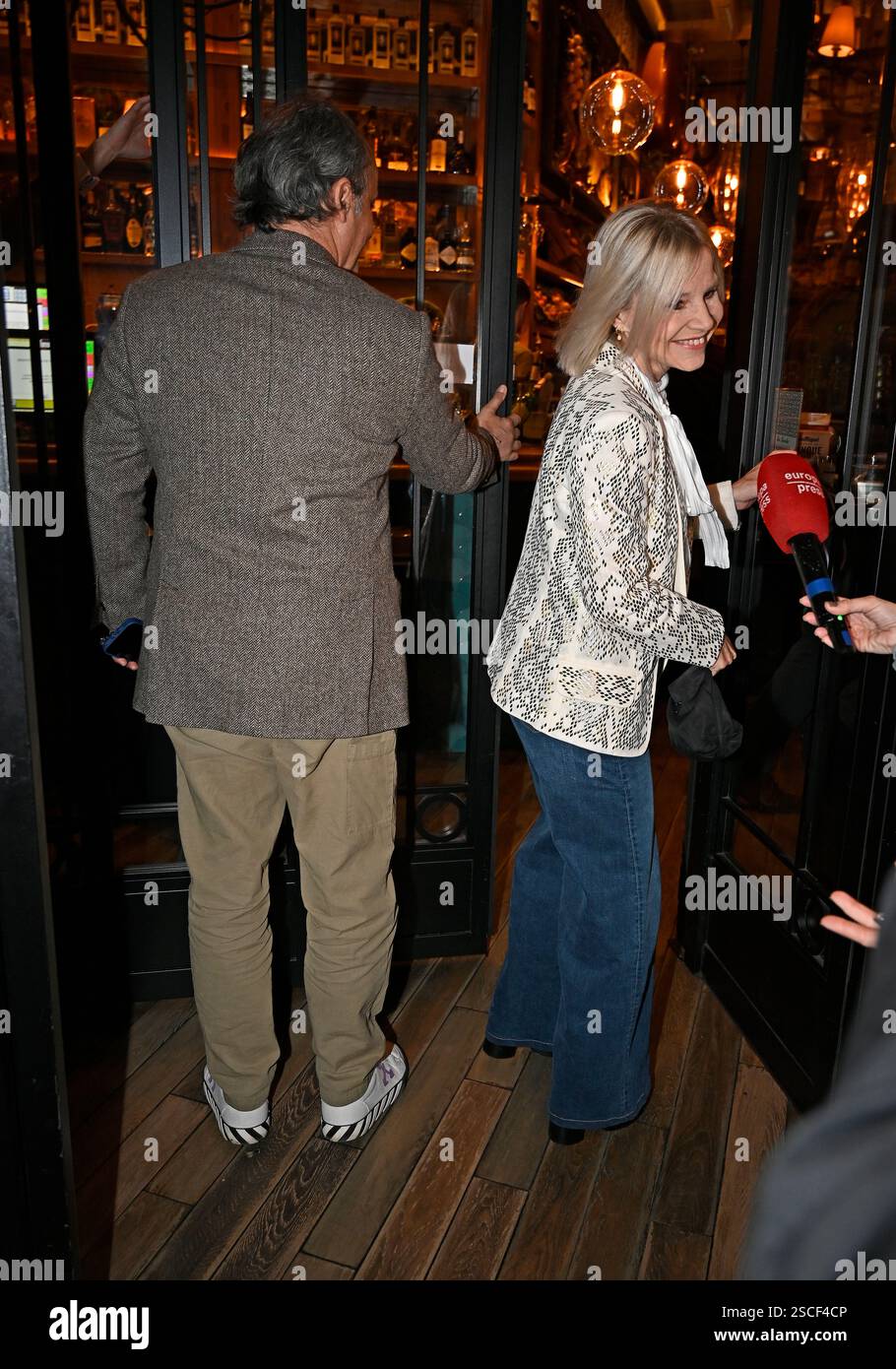 Eugenia Martínez de Irujo and Narcís Rebollo arrive at a restaurant for ...