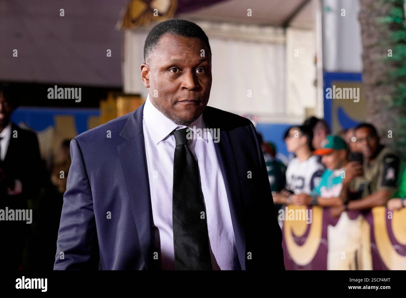 NFL Hall of Famer Barry Sanders walks the red carpet at the NFL Honors ...