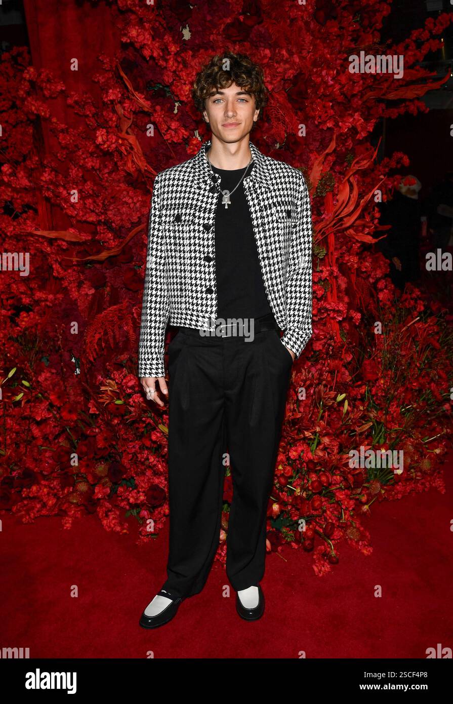 Gavin Casalegno attends the Christian Siriano Fall/Winter 2025 fashion ...