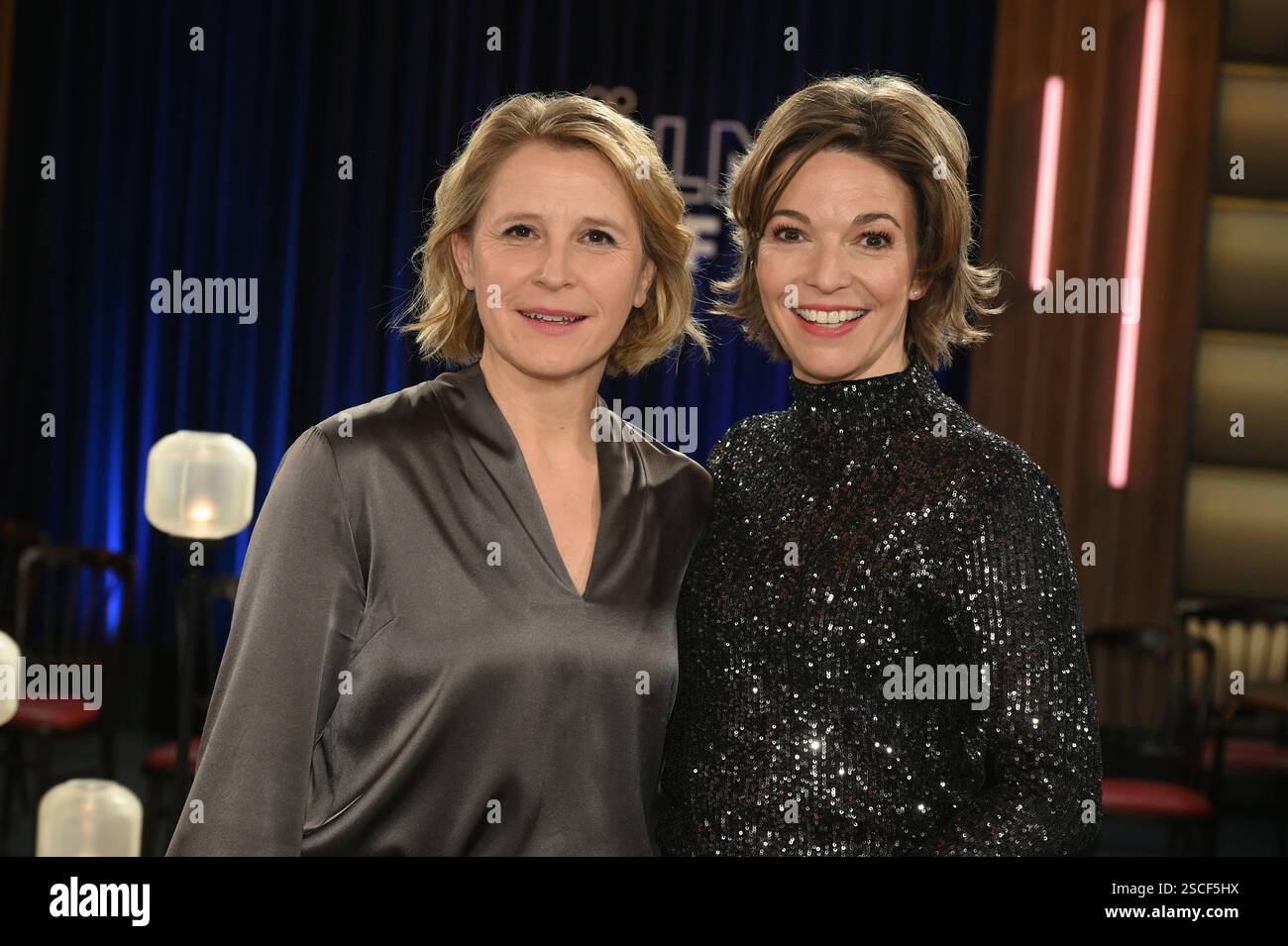 Moderatorin Susan Link und Anna Planken , l-r, als Moderatorin in der ...