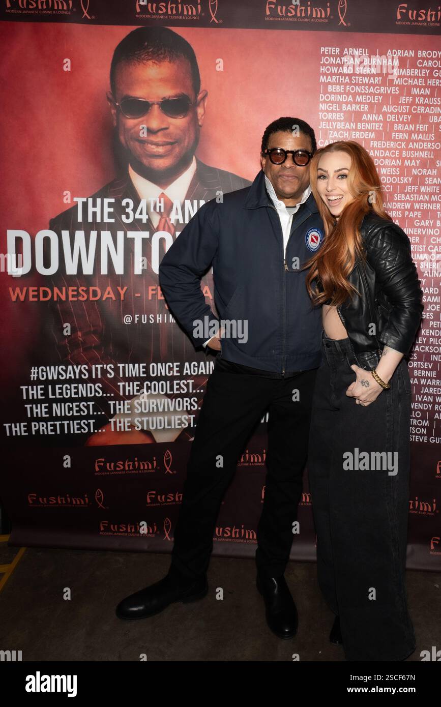 George Wayne and Kelsie Watts attends George Wayne's 2025 Downtown 100 ...