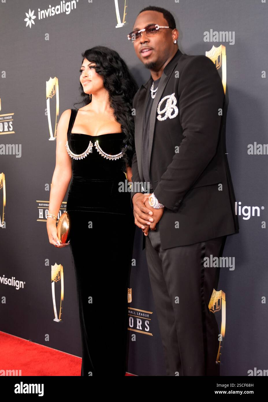 Former NFL player LeSean McCoy, right, and wife Luci McCoy pose on the ...