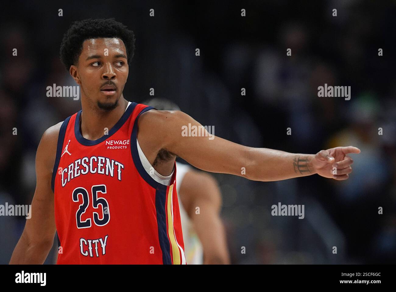 New Orleans Pelicans guard Trey Murphy III (25) in the first half of an ...