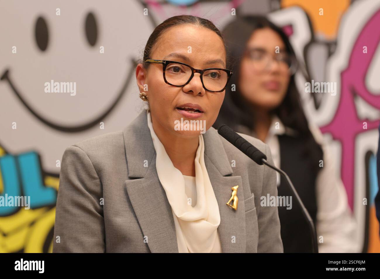 NEW YORK, NEW YORK - FEBRUARY 06: DM Ana Almanzar AND New York City ...