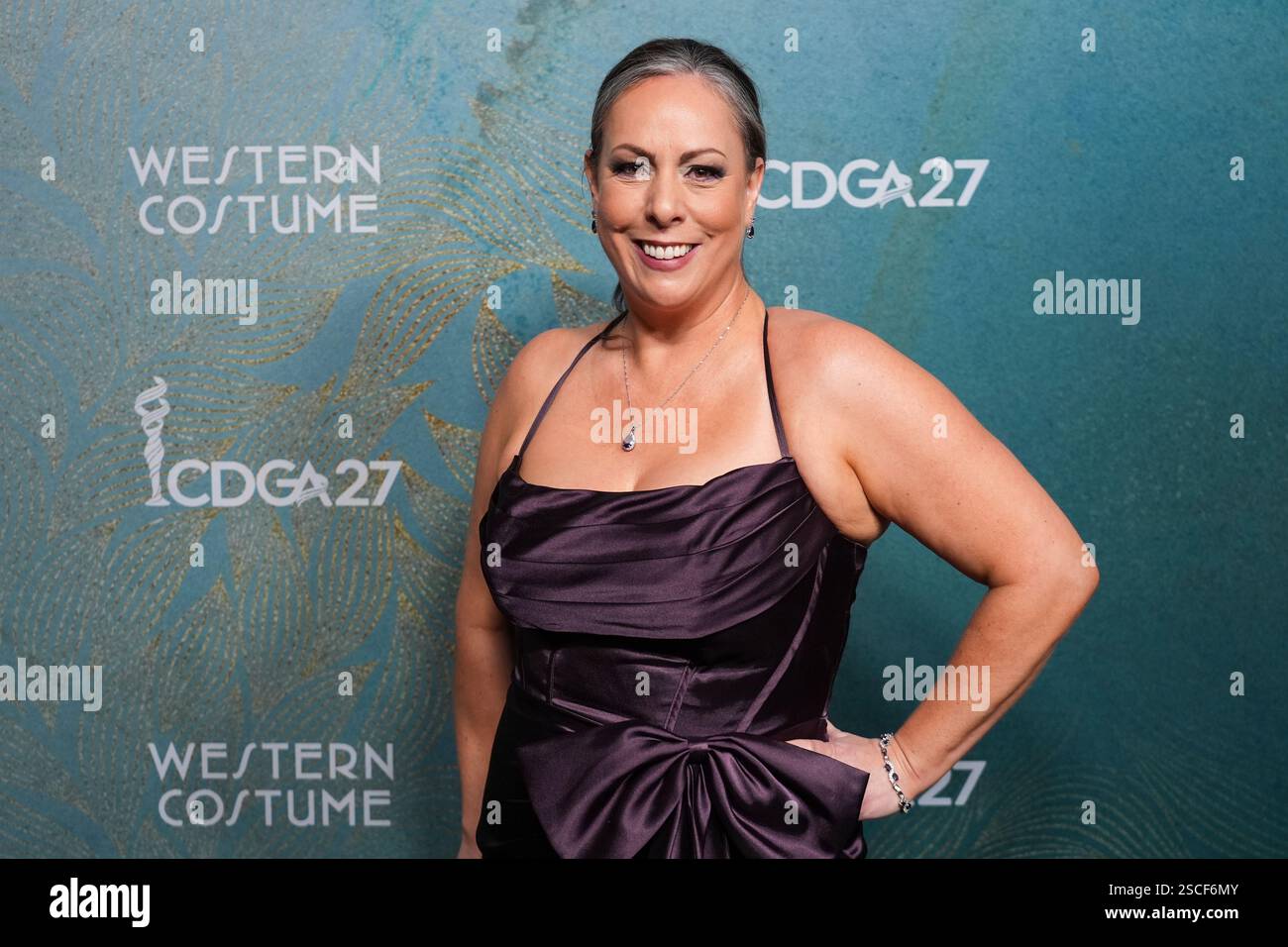 Samantha Kuester arrives at the 27th Costume Designers Guild Awards on ...