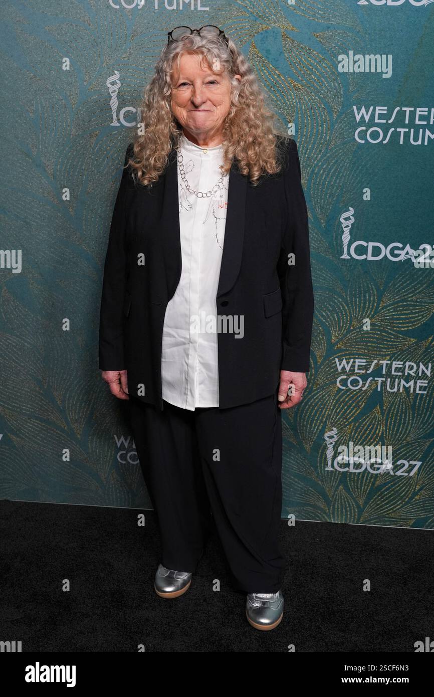 Jenny Beavan arrives at the 27th Costume Designers Guild Awards on ...