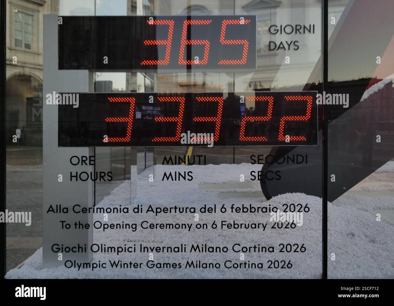 Milan, . 07th Feb, 2025. One year after the opening ceremony of the ...