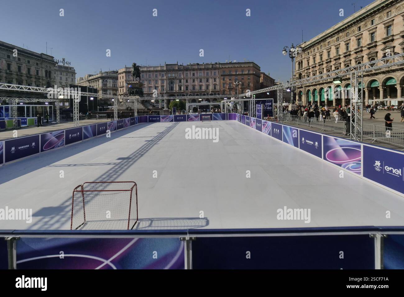 Milan, . 07th Feb, 2025. One year after the opening ceremony of the ...