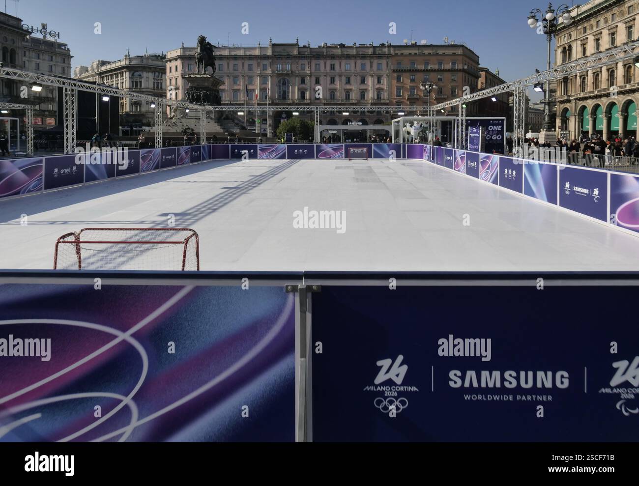 Milan, . 07th Feb, 2025. One year after the opening ceremony of the ...