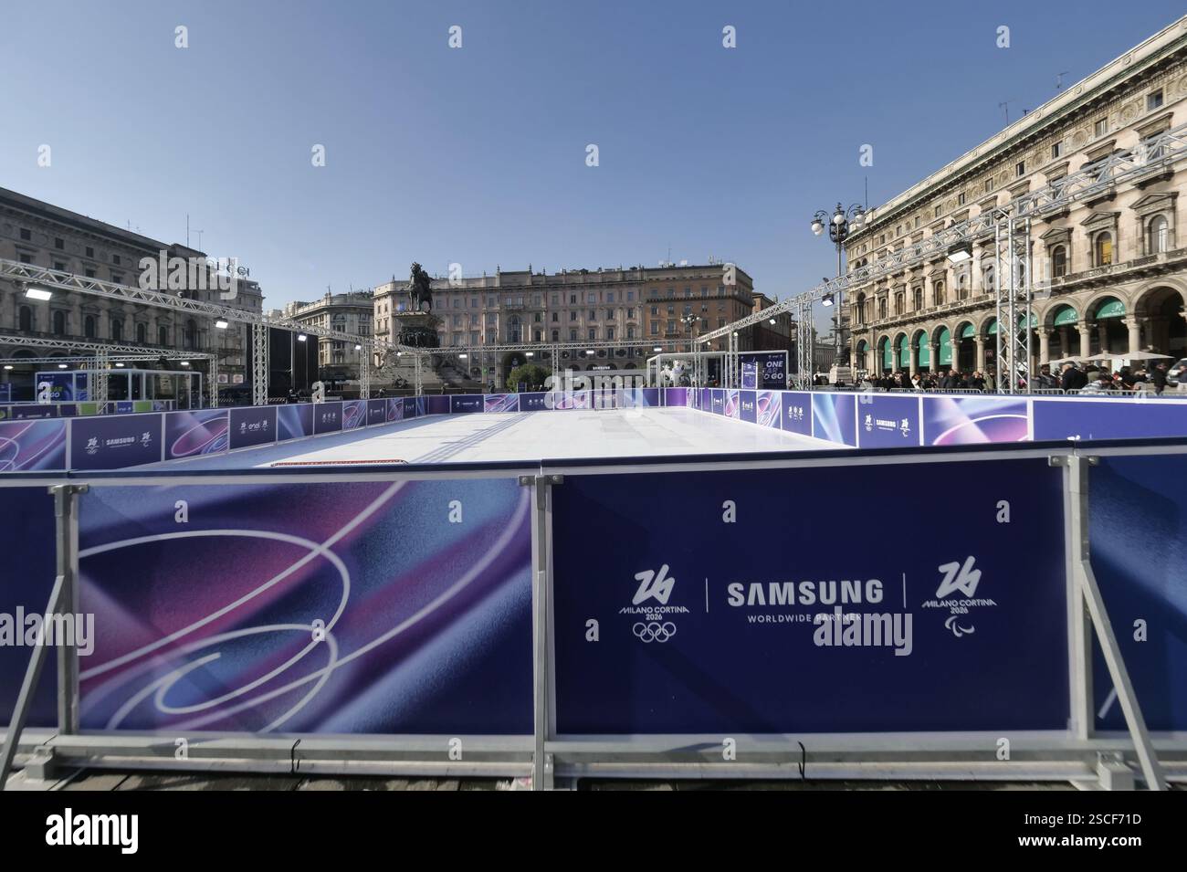 Milan, . 07th Feb, 2025. One year after the opening ceremony of the ...