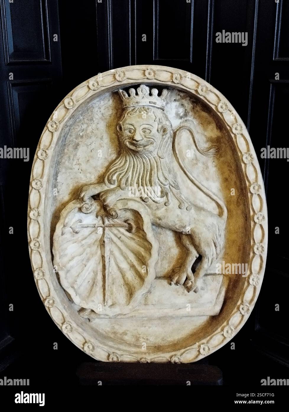 February 26, 2023. Caracas, Venezuela. Coat of arms of the city of ...