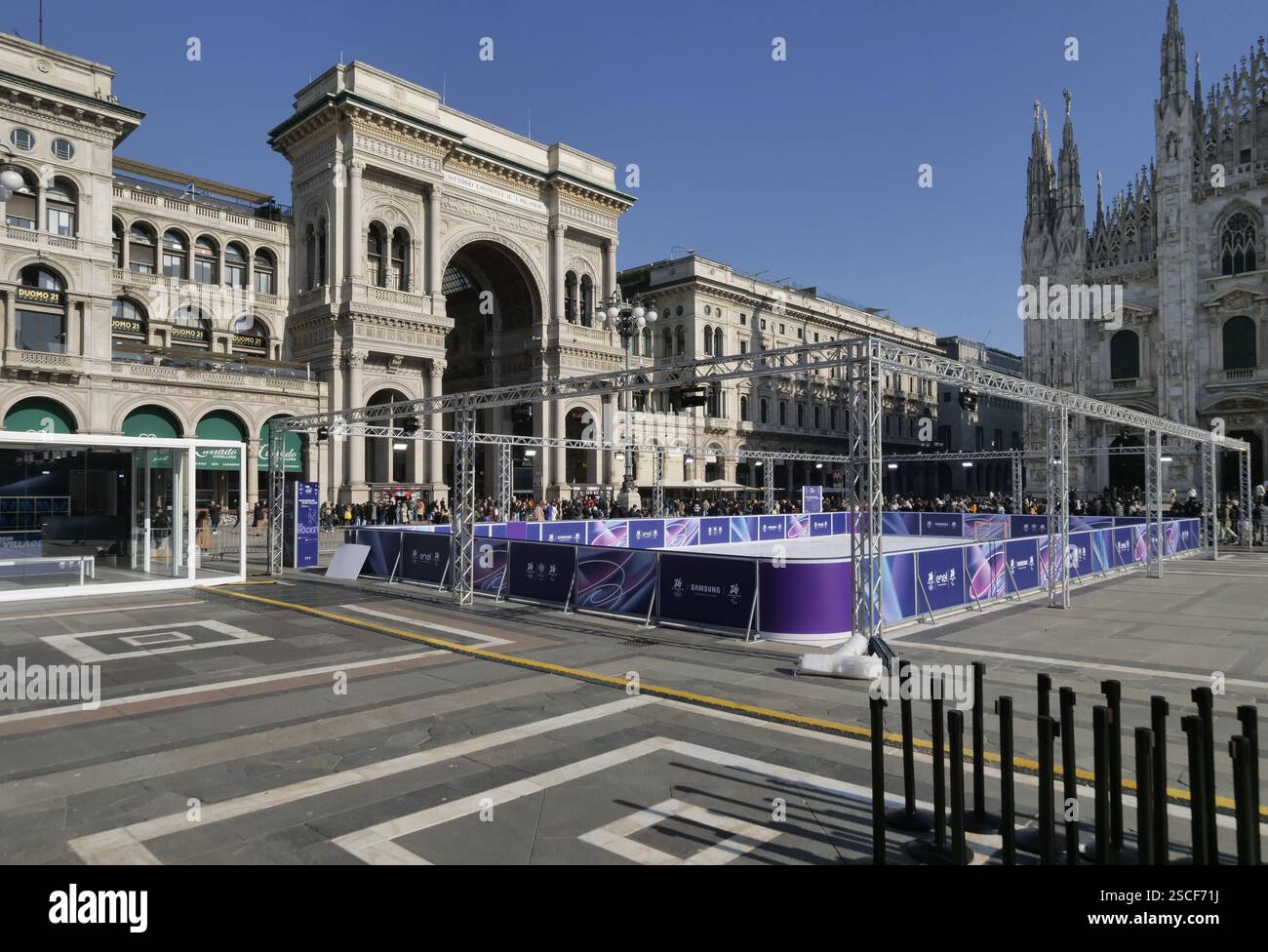 Milan, . 07th Feb, 2025. One year after the opening ceremony of the ...