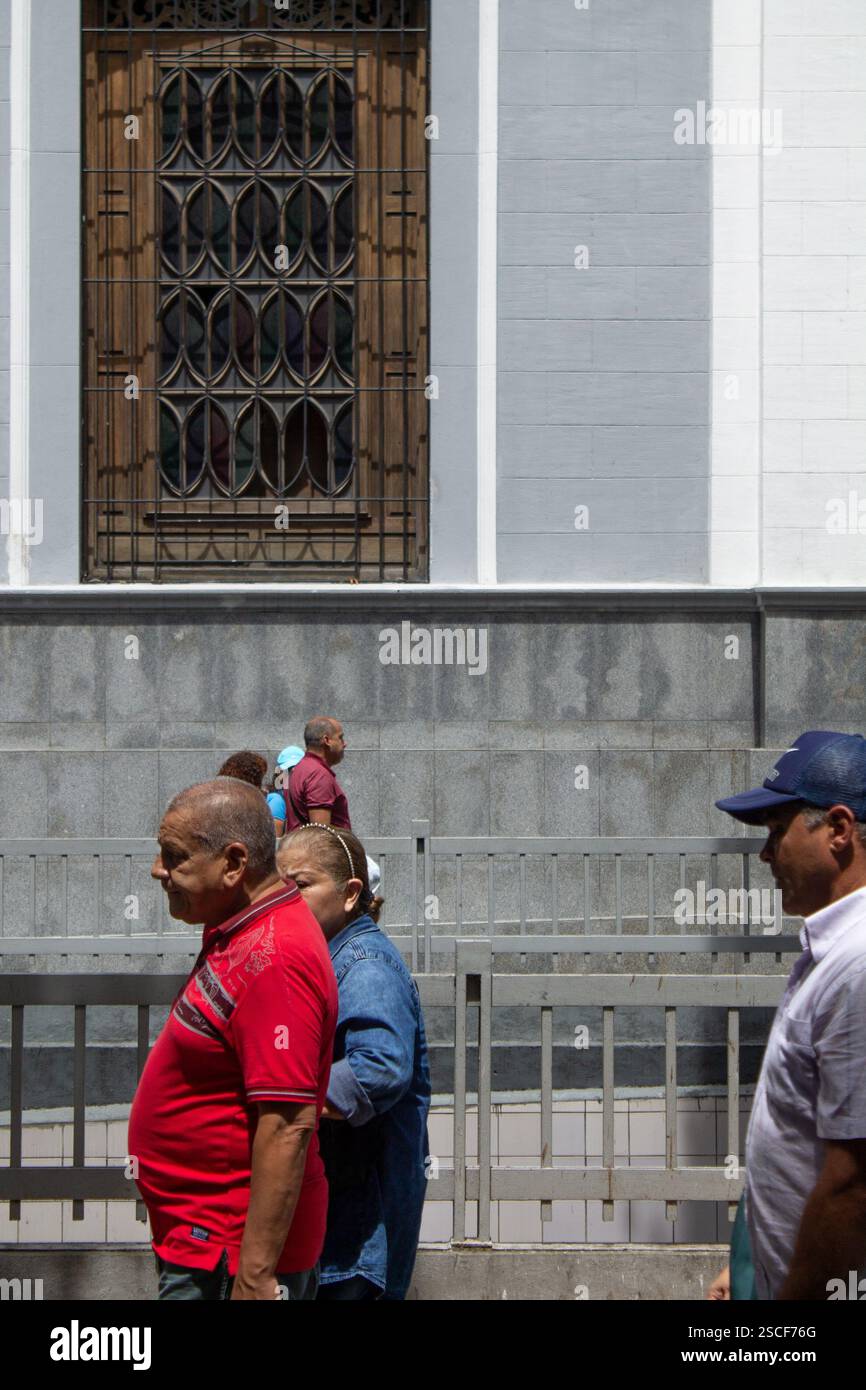 March 29, 2024. Caracas, Venezuela. Devoted believers visit the temples ...