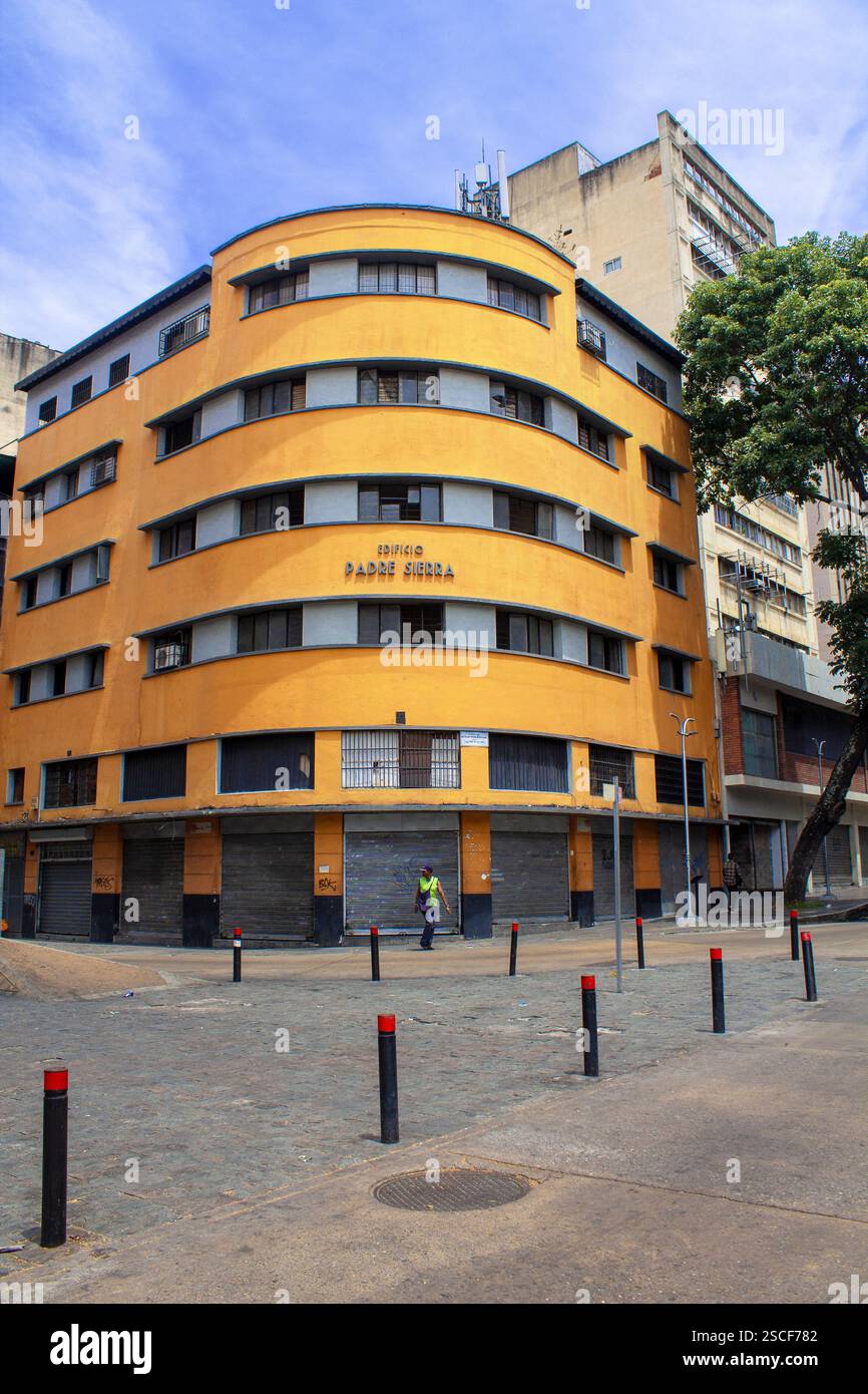 March 29, 2024. Caracas, Venezuela. Colonial architecture in the city ...