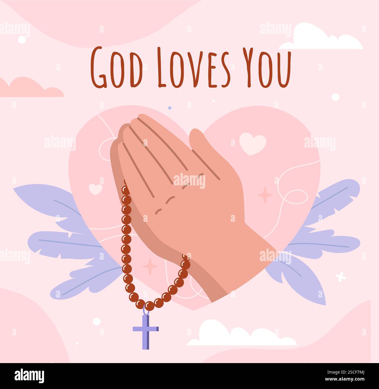 Jesus loves you Stock Vector Images - Alamy